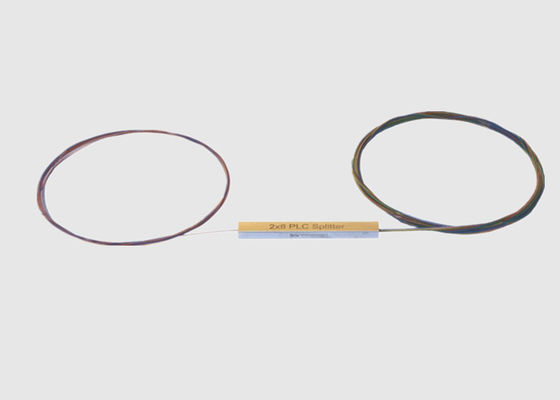 Steel Tube 250μM 2x8 PLC Bare Fiber Optic Cable Splitter