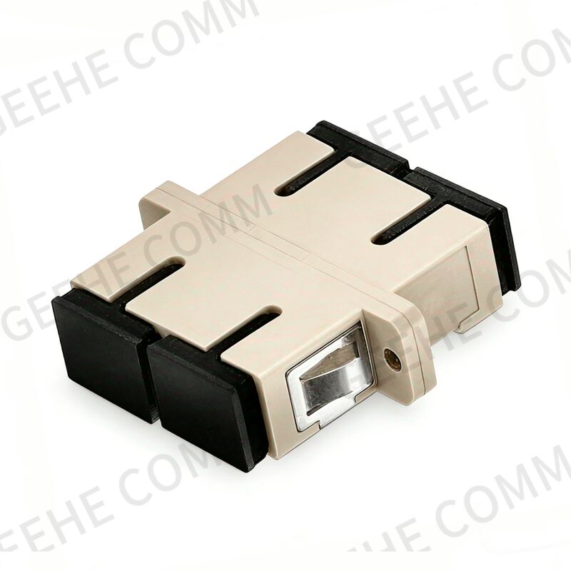 SC to SC Multimode OM1/OM2 Duplex Fiber Optic Beige Adapter/Coupler ...
