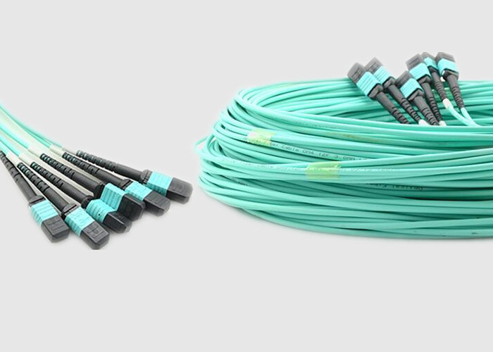 Multimode 8 Core 100G OM4 10m MPO To MPO Fiber Cable