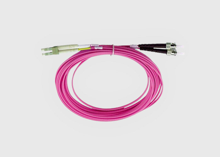 10GB LC to ST Duplex Multi Mode OM4 Violet Fiber Optic Ftth Cable