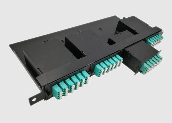 Duplex LC/UPC To 24F MPO Male HD 1U Fiber Optic Enclosure