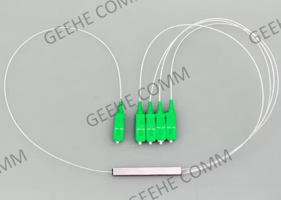 1×4 Steel Tube 850nm 1550nm Single Mode Fiber Splitter