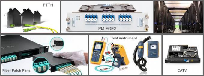 E2000 Female to FC Male Singlemode Fiber Optic Hybrid Adapter/Coupler