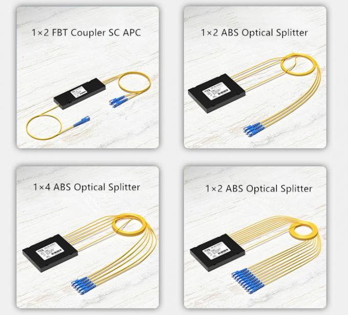 Corning Fiber ABS PLC Splitter Single Mode 1×16 Optic Splitters FTTH