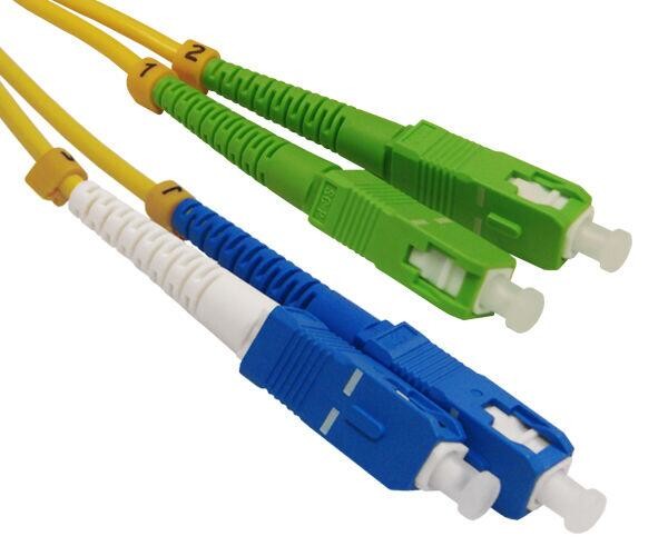 Zipcord Riser Duplex 1M LC To SC Single Mode Fiber Patch Cable